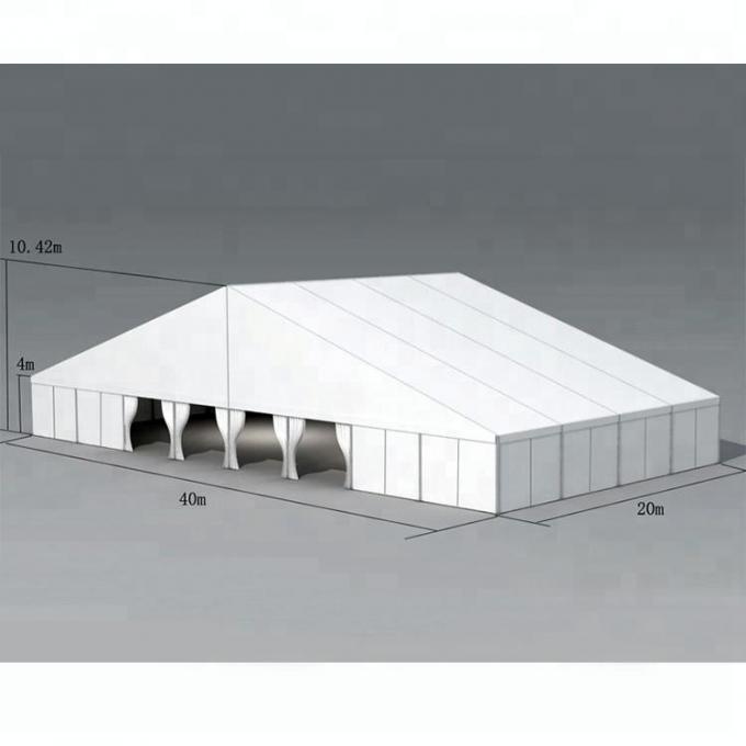 Double PVC Large Outdoor Tent High Stability Temporary Construction Tents