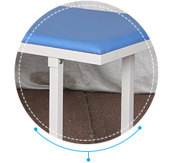 Blue Portable Examination Couch , Medical Examination Couch For Doctor