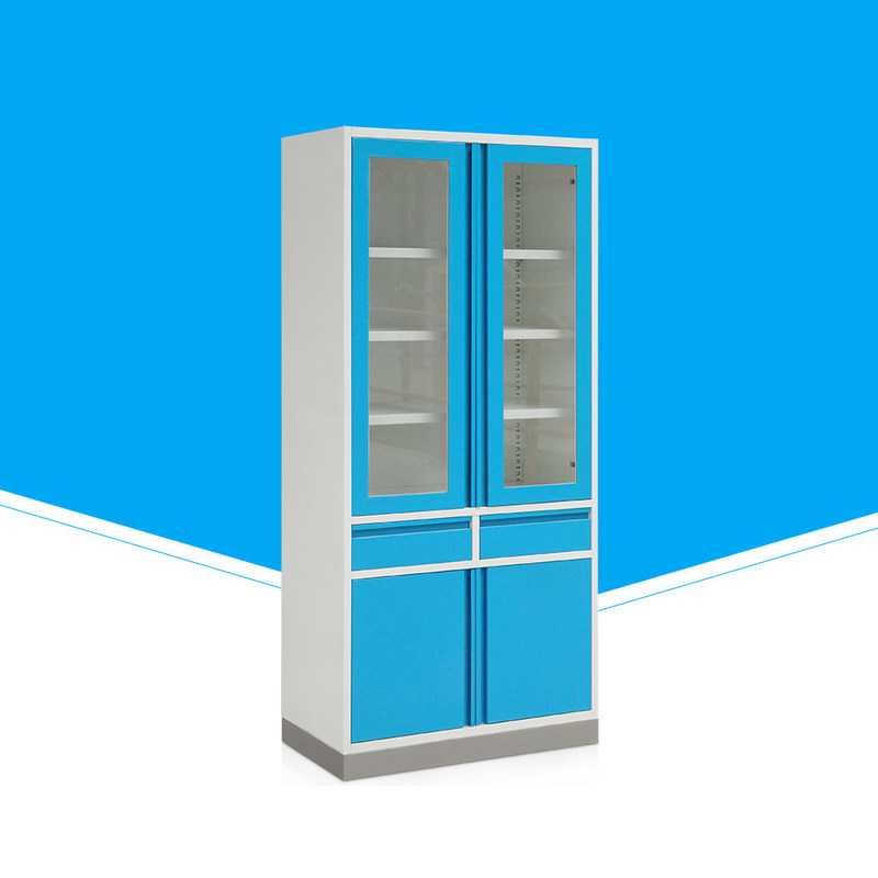 Medical Glass Office / Hospital Storage Cabinets 2000 * 900 * 500mm Size