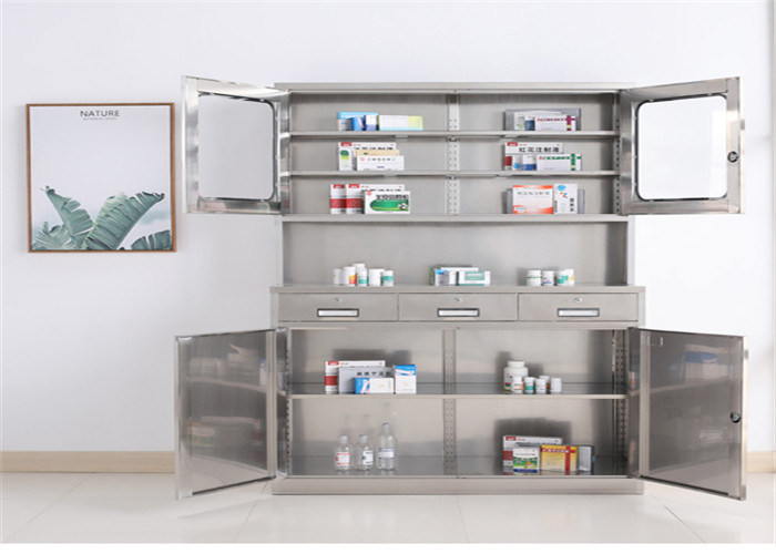 High Performance Hospital Storage Cabinets Large Capacity Easy To Move