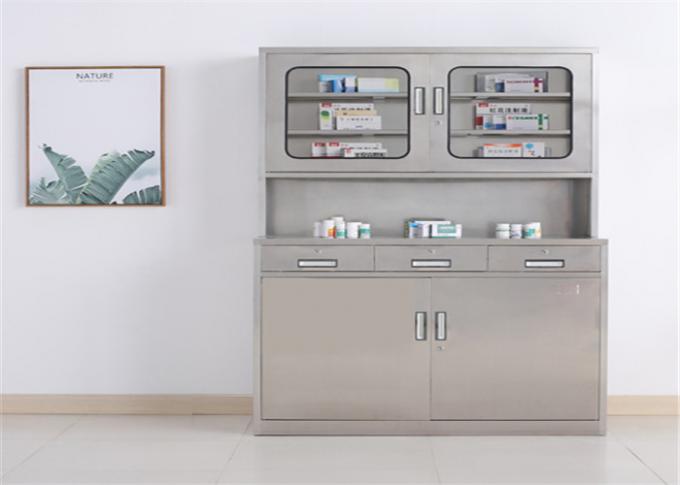900 * 400 * 1800mm Hospital Storage Cabinets Adjustable With 3 Drawers